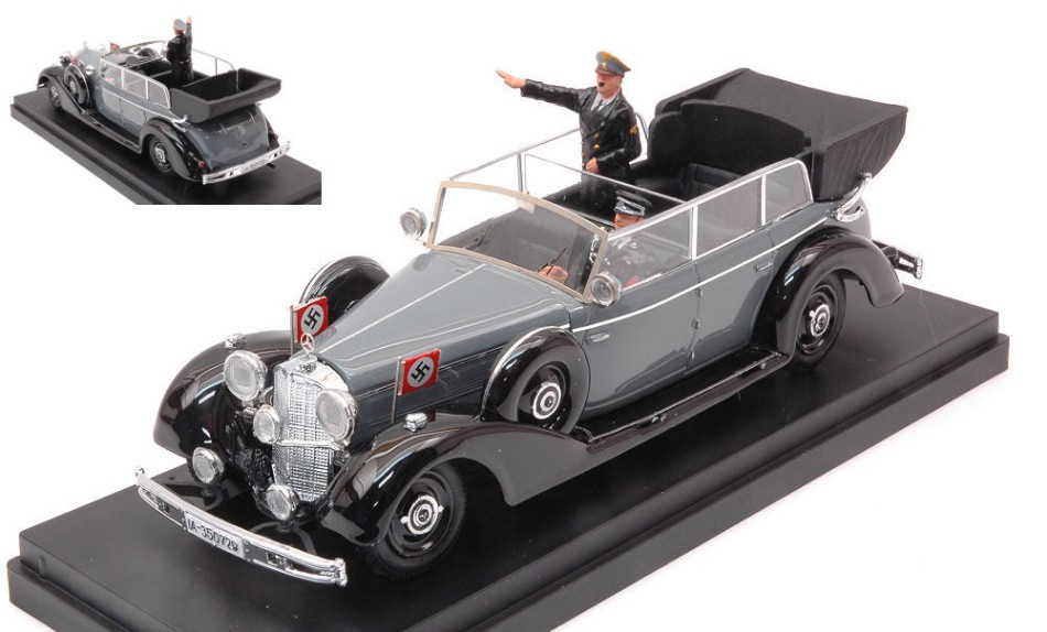 Mercedes-Benz 770K Cabriolet 1942 Hitler figurával - RIO Models