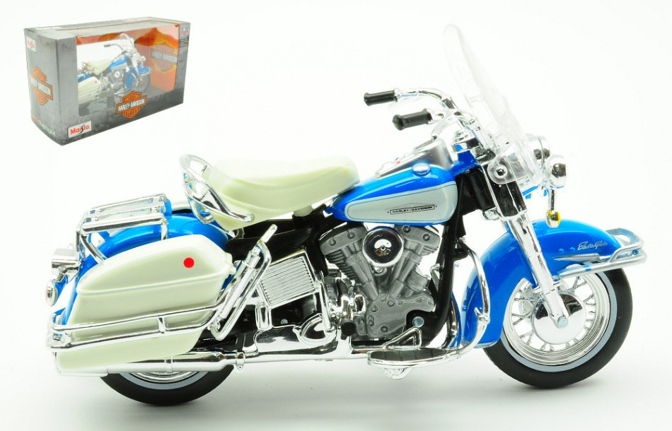 Harley Davidson FLH Electra Glide 1966 motor modell - Maisto